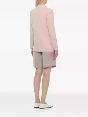 D.exterior Double-breasted Crystal Embellished Jacket