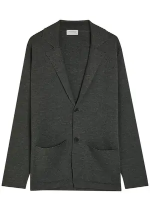 John Smedley Narah Merino Wool Cardigan - Charcoal