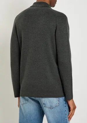 John Smedley Narah Merino Wool Cardigan - Charcoal