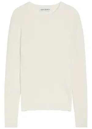 Our Legacy Compact Rib-knit Silk Top
