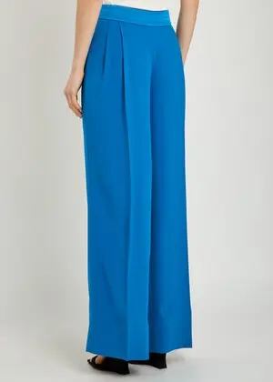 JOSEPH Cara Wide-leg Crepe Trousers