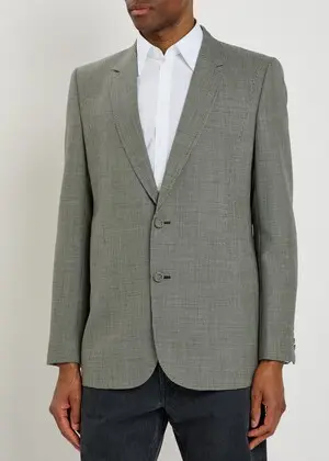 Valentino Garavani Houndstooth Wool Blazer