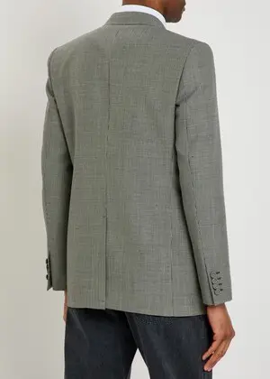 Valentino Garavani Houndstooth Wool Blazer