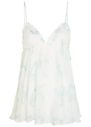 SKIMS Lace Silk Babydoll Dress