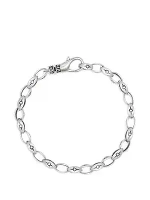 NIALAYA JEWELRY Sterling Star Link Chain Bracelet - Silver