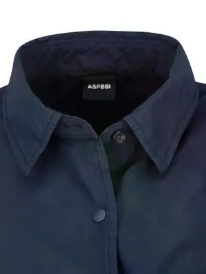 Aspesi Long-sleeve Shirt With Flap Pockets - Blue