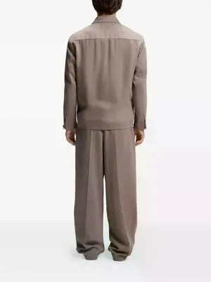 Hugo Button-up Patch-pocket Shirt Jacket