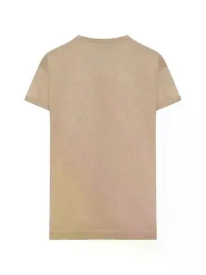 Brunello Cucinelli Lurex-knit Drop-shoulder T-shirt - Neutrals