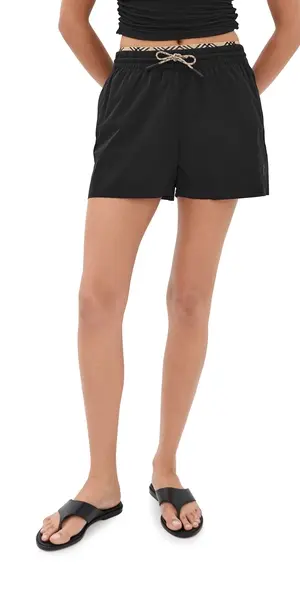 Burberry Astra Shorts With Signature Check Trim