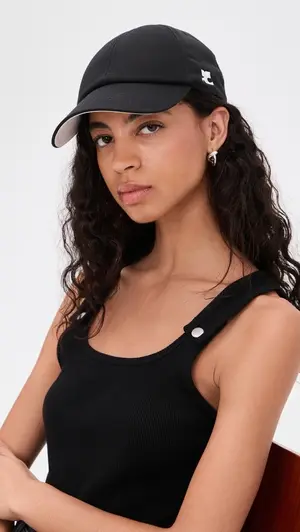 COURREGES Signature Cotton Twill Cap