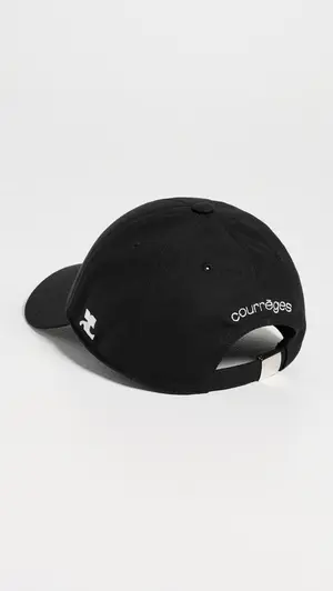 COURREGES Signature Cotton Twill Cap