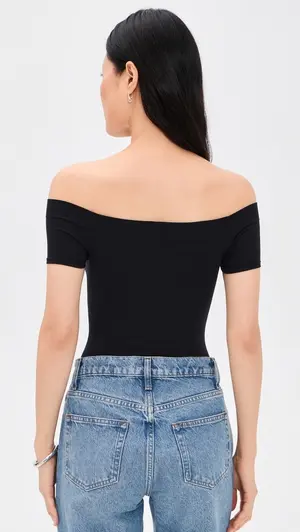 Commando Ballet Cap Sleeve Thong Bodysuit