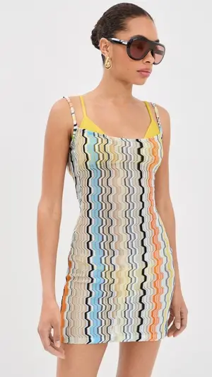 Missoni Short Cover Up Dress - Smsnp-multi