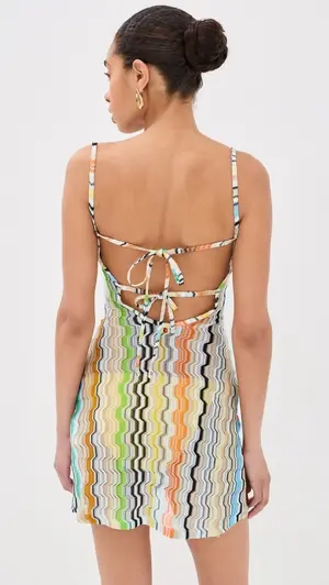 Missoni Short Cover Up Dress - Smsnp-multi
