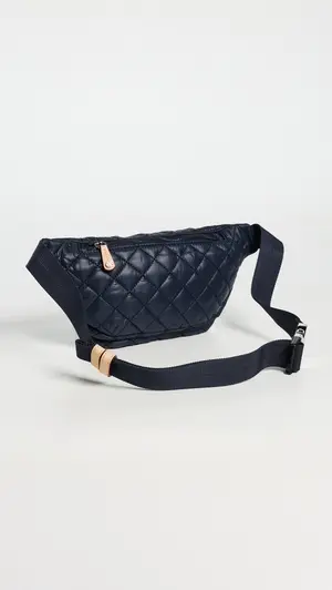 Mz Wallace Small Metro Quilted Sling Bag - Navy