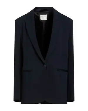 FORTE_FORTE Midnight Acetate & Viscose Blazer - Blue