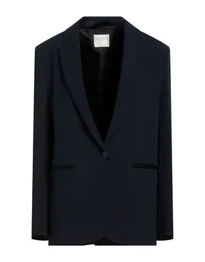 FORTE_FORTE Midnight Acetate & Viscose Blazer - Blue