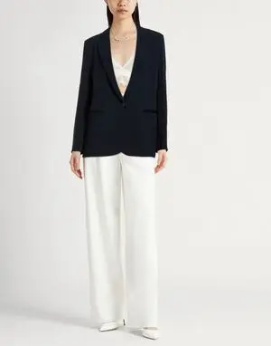 FORTE_FORTE Midnight Acetate & Viscose Blazer - Blue
