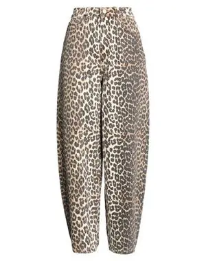 Ganni Raw Edge Hem Bottoms For Women
