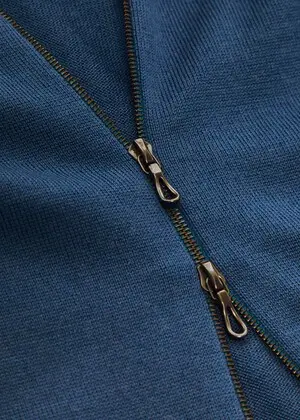 John Smedley Carty Hooded Merino Wool Jumper - Blue