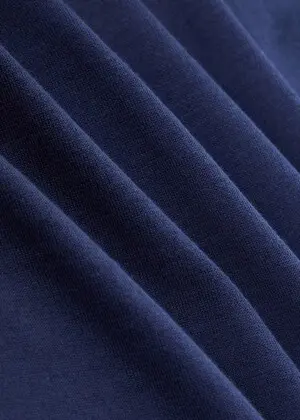 John Smedley Lorca Fine-knit Cotton T-shirt - Navy