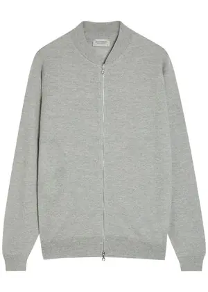 John Smedley 16.singular Fine-knit Merino Wool Bomber Jacket