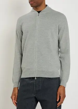 John Smedley 16.singular Fine-knit Merino Wool Bomber Jacket