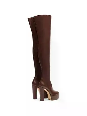 Casadei Patty Over The Knee Platform Block Heel Boots