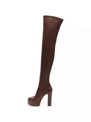 Casadei Patty Over The Knee Platform Block Heel Boots