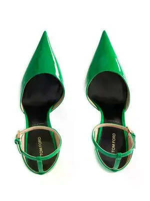 TOM FORD Vertigo Patent Leather Ankle Strap Pumps