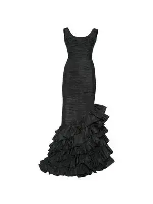 DUNESI Serafina Ruffled Gown