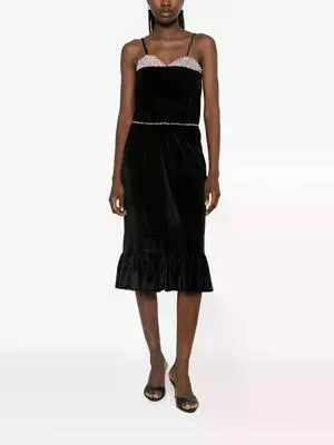 DUNESI Dunes Lolita Crystal-embellished Midi Dress