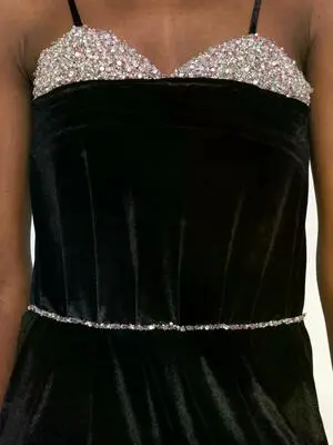 DUNESI Dunes Lolita Crystal-embellished Midi Dress