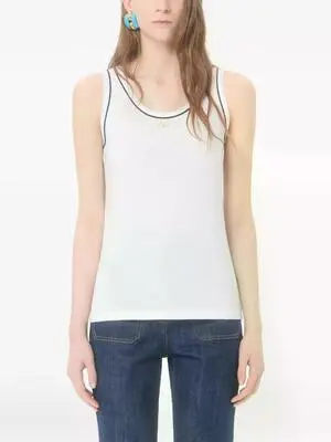Valentino Garavani Vlogo Signature Tank Top - White