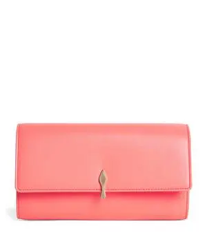 CHRISTIAN LOUBOUTIN Bettina Leather Chain Wallet - Pink