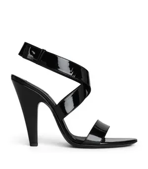 Alaïa Patent Leather Cone Sandals - Clear