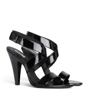 Alaïa Patent Leather Cone Sandals - Clear