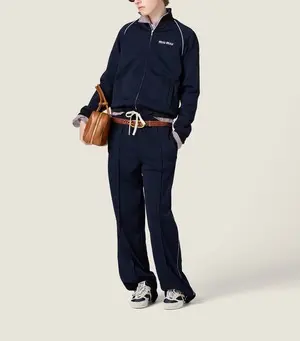 Miu Miu Zip-up Track Jacket - Blue