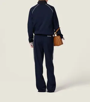 Miu Miu Zip-up Track Jacket - Blue