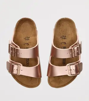 BIRKENSTOCK Metallic Leather Arizona Sandals