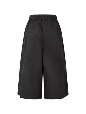STUDIO TOMBOY Pleated Cropped Wide Leg Trousers