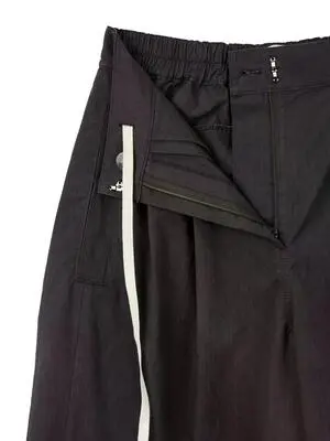 STUDIO TOMBOY Pleated Cropped Wide Leg Trousers
