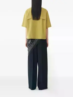 STUDIO TOMBOY Drawstring Pleated Trousers - Blue