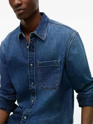 Tommy Hilfiger Logo-patch Denim Shirt