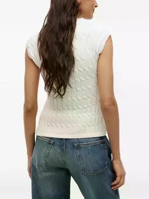 Tommy Hilfiger Cable Knit Sleeveless Cardigan