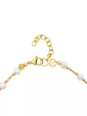 NIALAYA JEWELRY Tone Freshwater Pearl Twisted-link Necklace