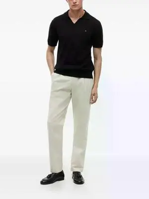 Tommy Hilfiger Waffle-knit V-neck T-shirt