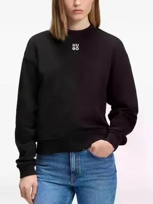 Hugo Logo-embroidered High Neck Sweatshirt