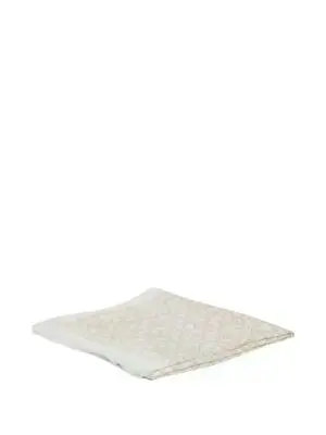 Tommy Hilfiger Monogram-print Frayed-edge Scarf - Neutrals
