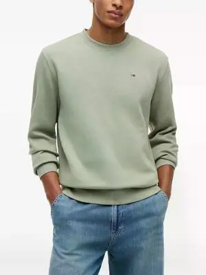 Tommy Hilfiger Logo Patch Crewneck Sweatshirt - Green